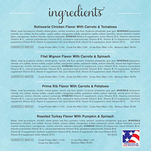 Bella Purina Natural Small Breed Wet Dog Food Variety Pack, Morsels in Sauce - (24) 3.5 oz. Trays