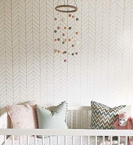 Felt Ball & Heart Nursery Ceiling Mobile- Hot Pink, Light Pink, Gray & White
