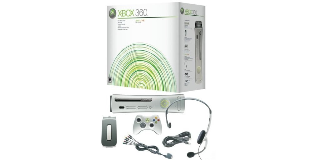 Microsoft Xbox 360 Go Pro Console Bundle (Original & Rare White Jasper)