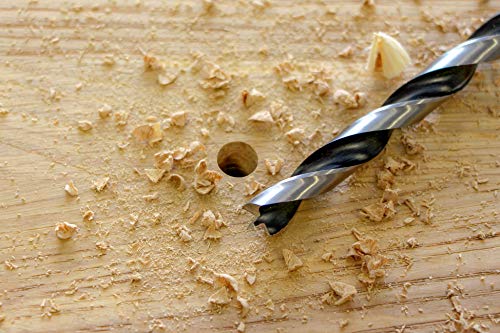 Fisch Brad Point Drill Bits (5mm x 86mm) - Premium Drill Bits for Soft, Hard, Veneered and Laminated Wood, MDF and Acrylic Glass - Beveled Edge for Fast, Easy Cutting - FSF-003960 - Made in Austria