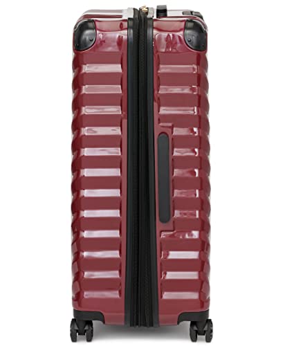 Karl Lagerfeld Paris Women's Suitcase Spinner Wheels Hardside, Burgundy, One Size