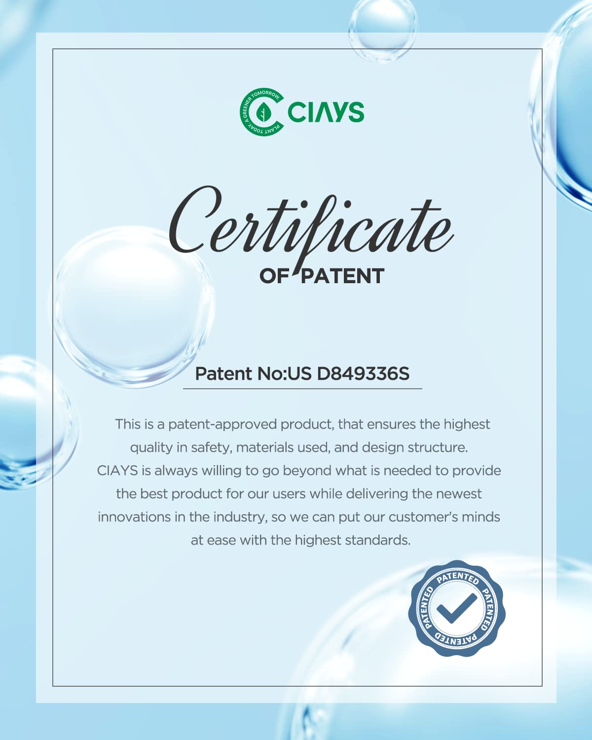 Ciays Cat Water Fountain Replacement Filter for 84oz/2.5L Automatic Pet Water Fountain Cat Fountain Dog Water Dispenser, 4 Pcs, White