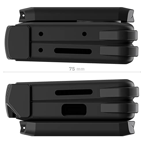 Ghostek EXEC Wallet Case for Galaxy Z Fold 4 - Magnetic Credit Card Holder, Hinge Protection, Wireless Charging, 7.6" Screen (Black)