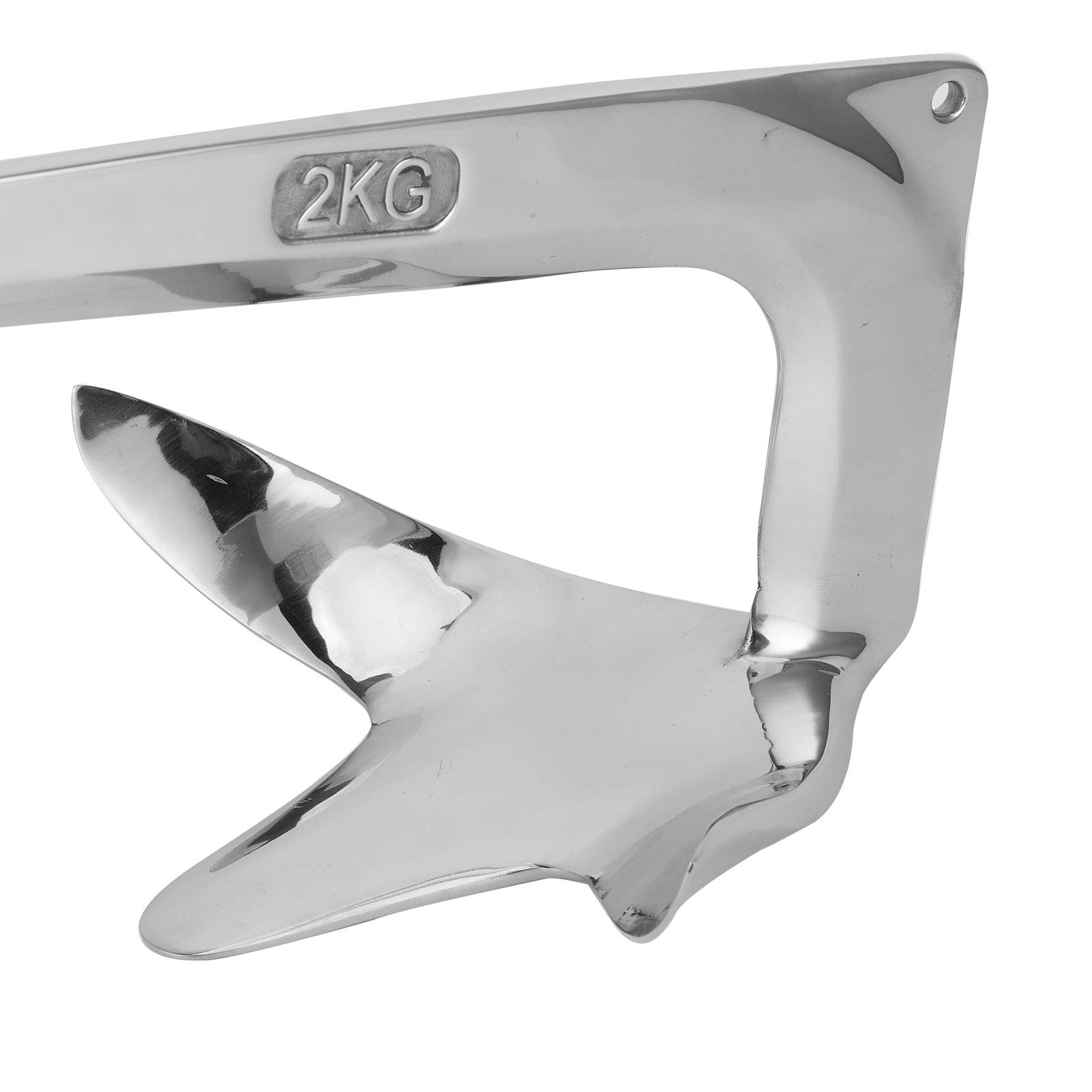 Claw Anchor Qiilu 4.4 lbs 2 kg 316 Stainless Steel Claw Boat Anchor Boats from 15β22 ft Marine Accessories