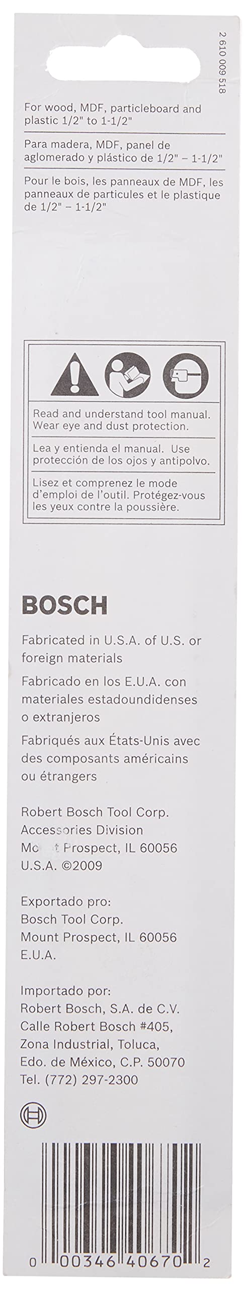 BOSCH SS5-15 5-Inch X 15-Tpi Pin End Scroll Saw Blade, Silver