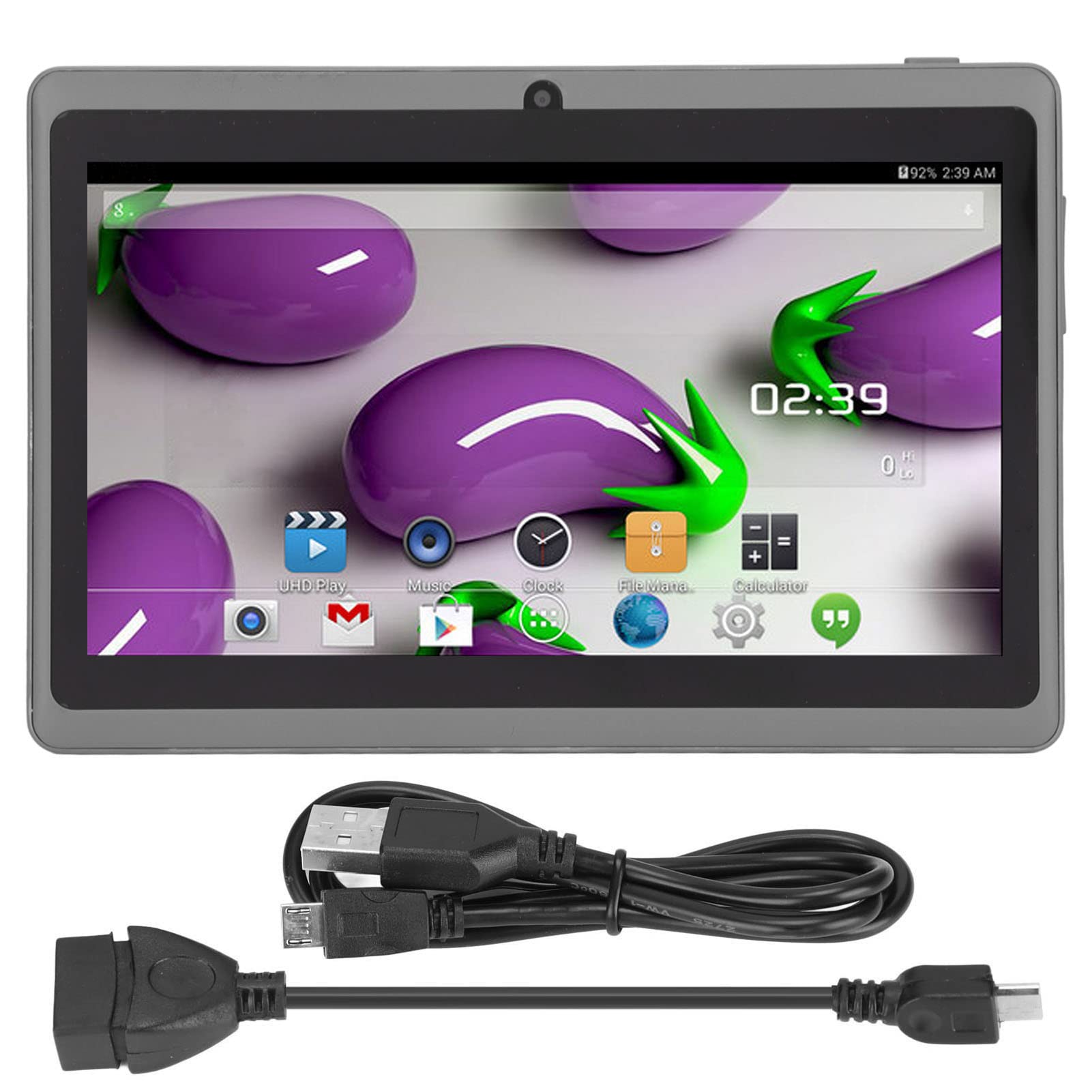 ciciglow 7 Inch Kids Tablet, WiFi Learning Tablet for Children, Toddler Tablet with Camera, Eye Protection, for Gift Choice for Christmas, New Years, Easter and Birthdays (Black)