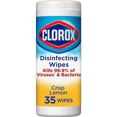 Clorox Disinfecting Wipes, Bleach Free Cleaning Wipes, Crisp Lemon, 35 Count (Package May Vary)