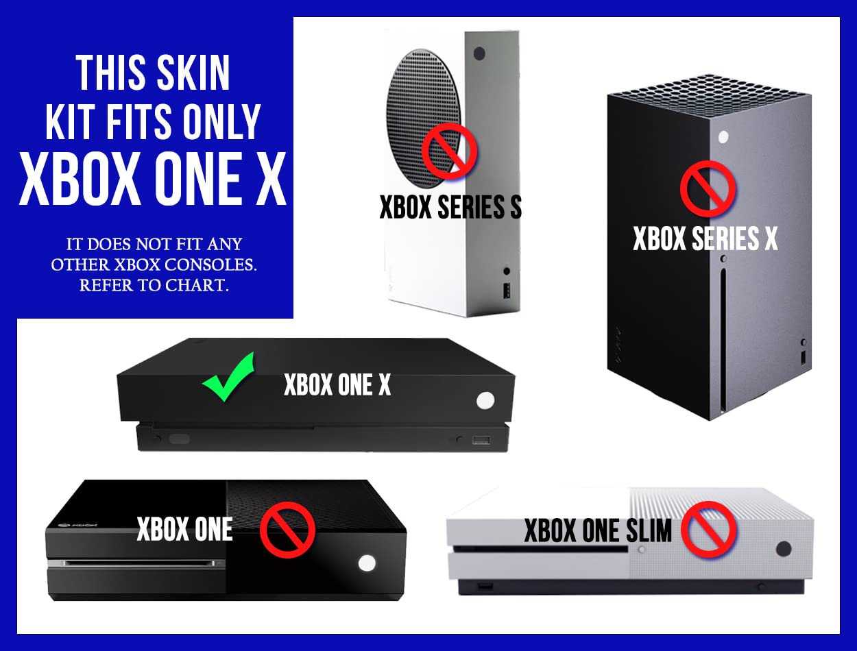 Lime Chrome Mirror - Vinyl Decal Mod Skin Kit by System Skins - Compatible with Microsoft Xbox One X (XB1X)