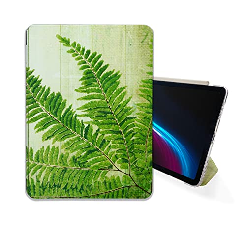 Leaves Kawaii Tropical Fern case Compatible with iPad Mini Air Pro 7.9 8.3 9.7 10.2 10.9 11 12.9 inch Pattern Cover New 2022 2021 Trifold Stand 3 4 5 6 7 8 9 Generation 341 (11" Pro 1/2/3 gen)