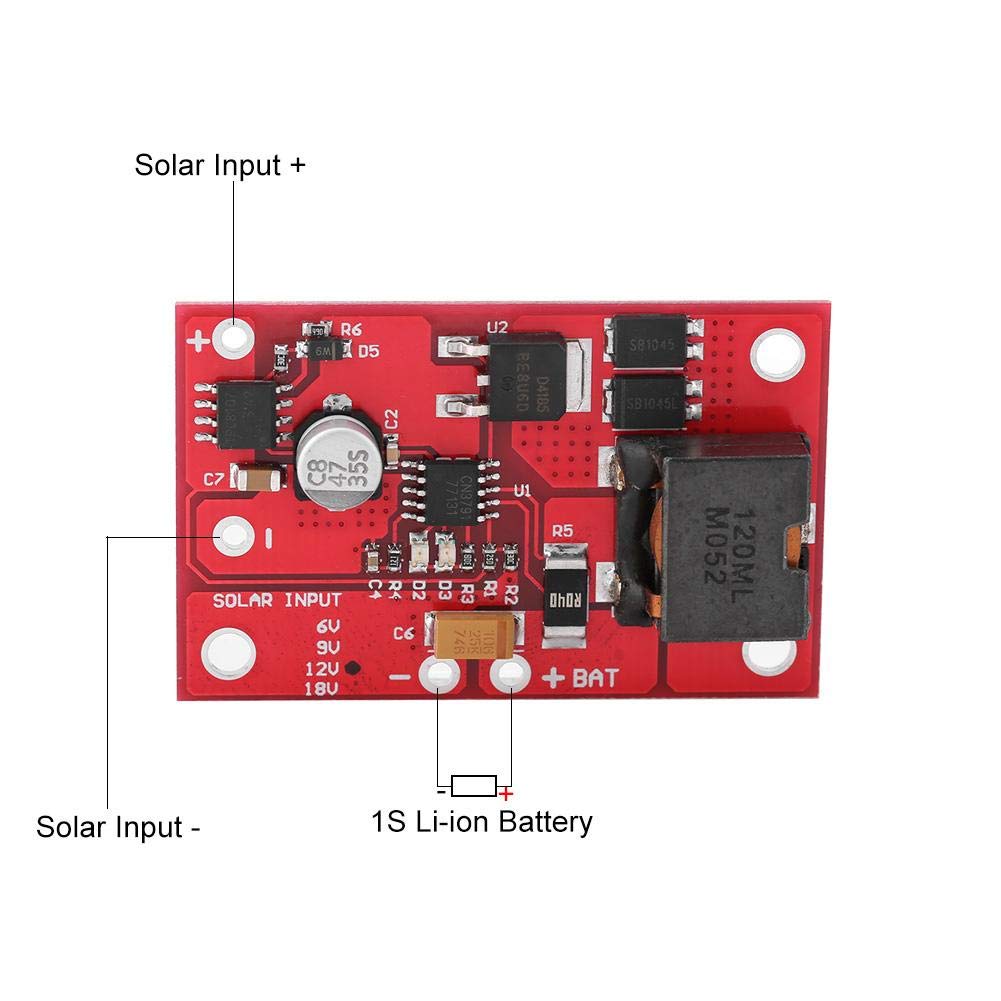 CN3791 12V 3A MPPT Solar Panel Controller 1 Cell Lithium Battery Charging 3.7V, 1.2 × 1.9oz