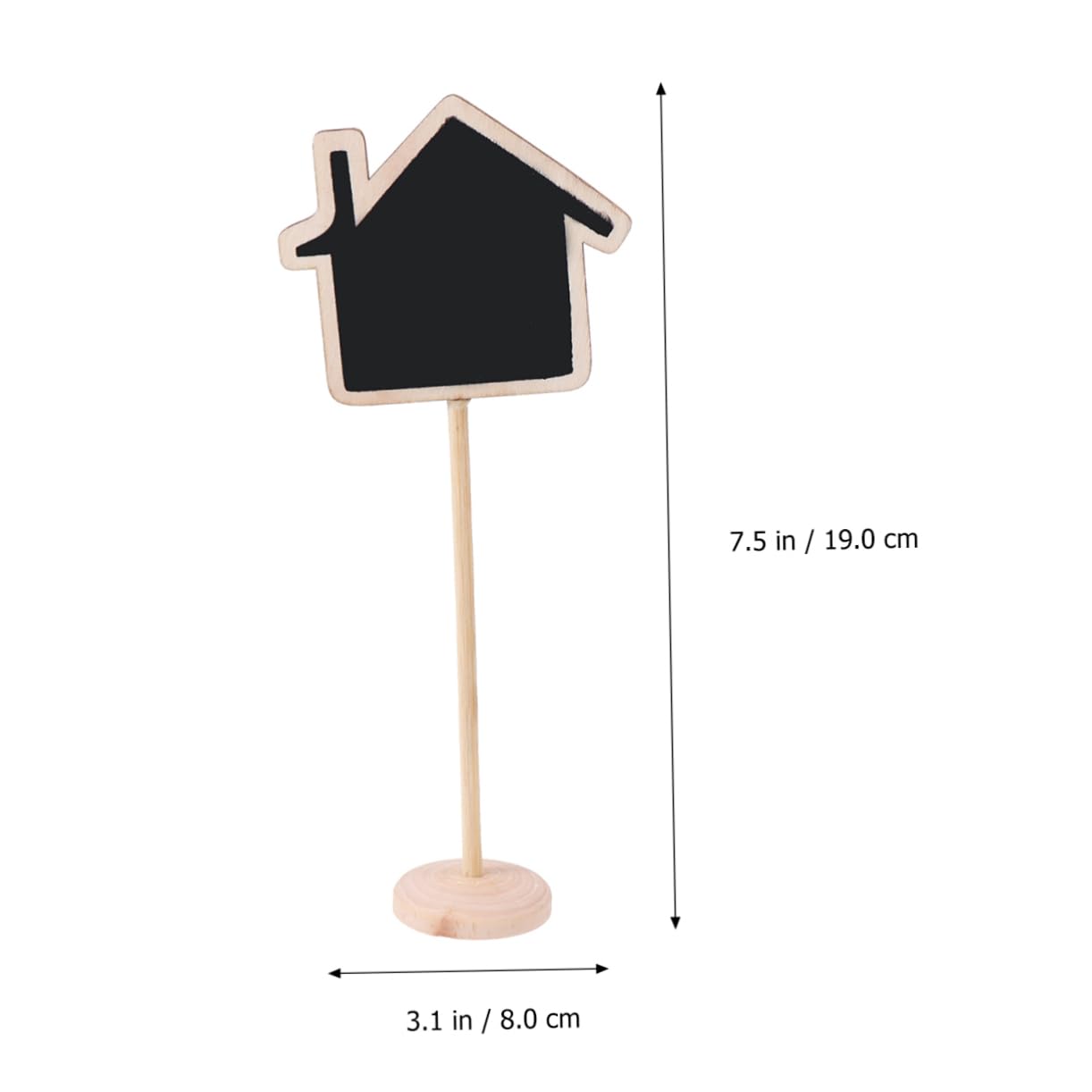 Ciieeo 10pcs Chalkboard Display Sign Message Chalkboard Table Number Message Board Signs Table Number chalkboards Writing Board Mini Blackboard Wedding Signs Dining Table Wooden Easel