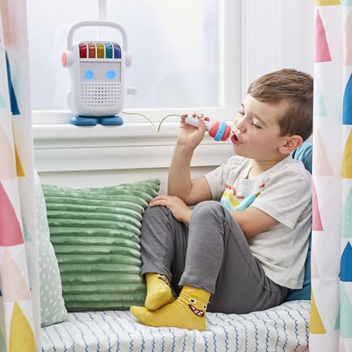Playskool Rock n’ Roll Bot, Kids Bluetooth Speaker and Voice Changing Karaoke Microphone Toy, Ages 3 and Up (Amazon Exclusive)