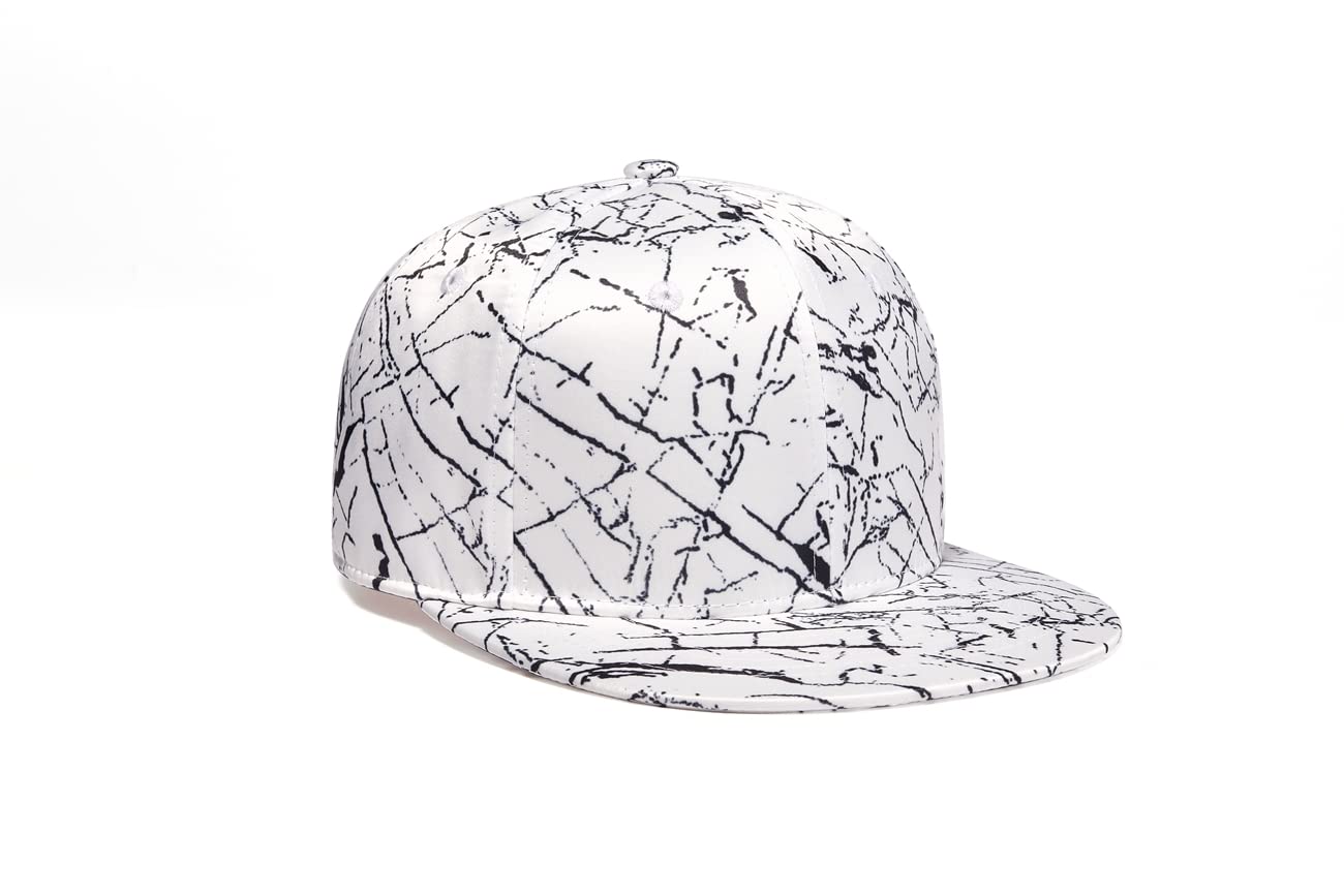 Custom Embroidered Adjustable Snapback Hat for Men Women,Unisex Hip Hop Baseball Cap Add Text&Logo Flat Bill Brim Dad Hats