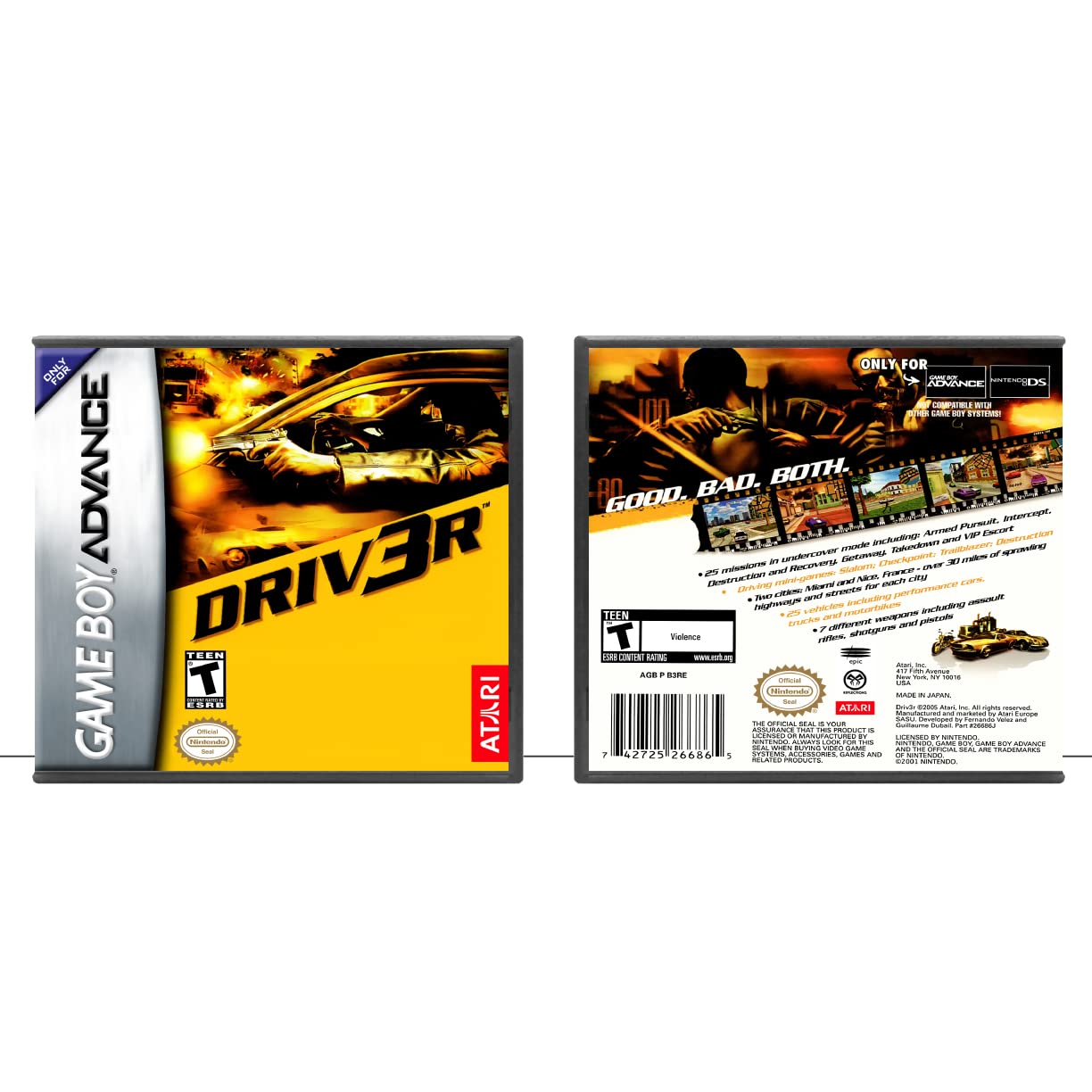 Driv3r | (GBA) Game Boy Advance - Game Case Only - No Game