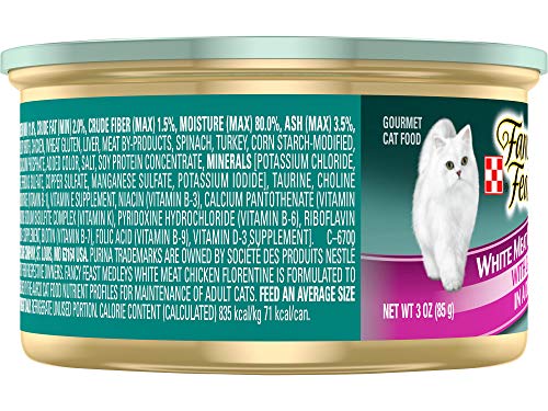 PURINA Fancy Feast Elegant Medley Chicken Case Florentine Cat Food (Case of 24)