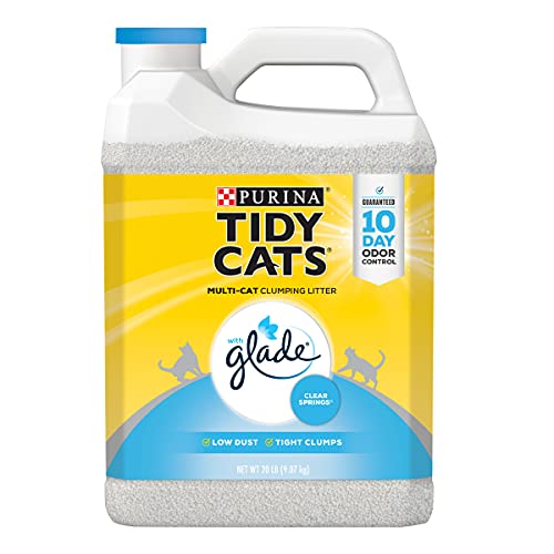 Purina Tidy Cats Clumping Multi Cat Litter, Glade Clear Springs - (2) 20 lb. Jugs