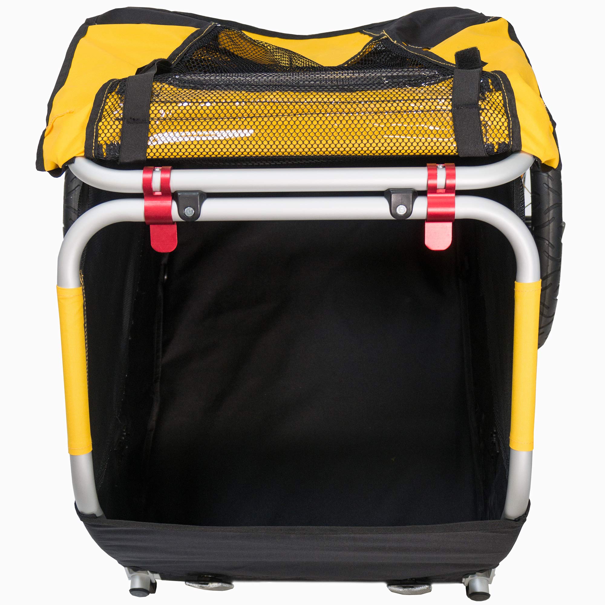 Burley Design Tail Wagon Bike Trailer, Yellow/Black, 16-Inch