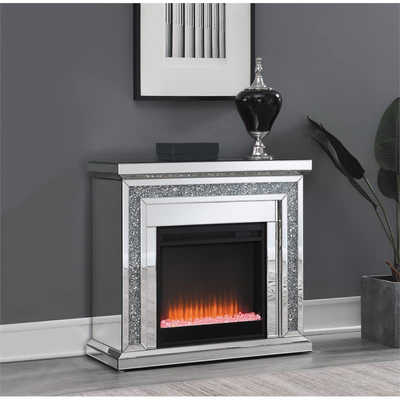 Coaster Home Furnishings Lorelai Rectangular Freestanding Fireplace Mirror