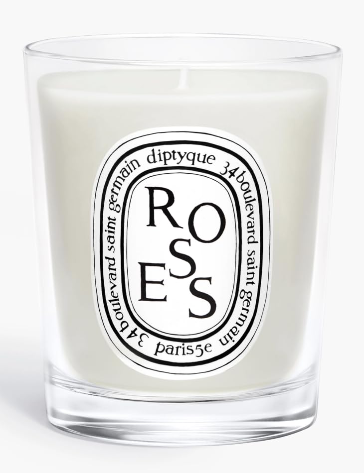 DIPTYQUE Baies Roses & Figuier Scented Candle 3 Piece Set 70 Grams Each Gift Boxed, White