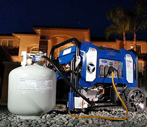 Ford 7,750W Portable Switch & Go Technology and Electric Start, FG7750PBE Dual Fuel Generator