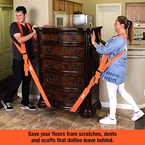 Forearm Forklift Shoulder Harness - Classic Model - Lift and Move Furniture, Appliances, Supports pcs up to 800 lb. Moving Strap Set, 2 Harnesses and 2 Classic Length Straps, 1-Orig Pack, Urban Camo