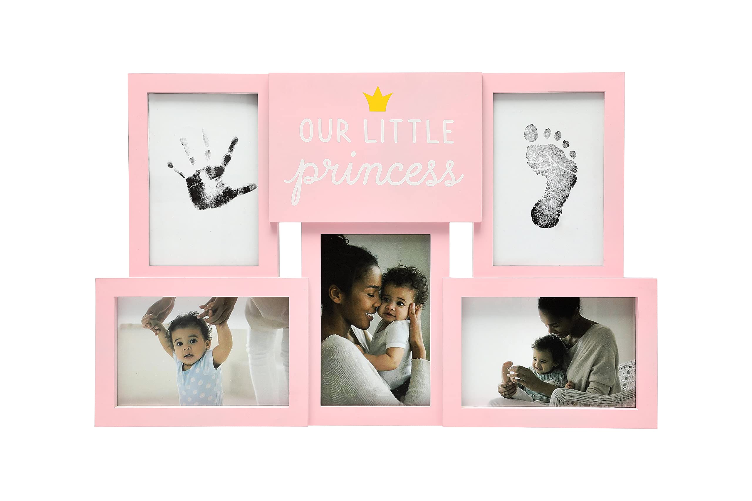 Kate & Milo Baby’s First Year Frame, Monthly Growth Baby Keepsake Frame, Gender-Neutral Baby Nursery Décor, Classic Wood Picture Frame