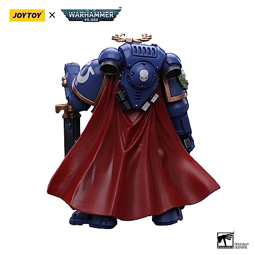 HiPlay JoyToy Warhammer 40K ltramarines Primaris Captain with Power Sword and Plasma Pistol 1:18 Scale Collectible Action Figure