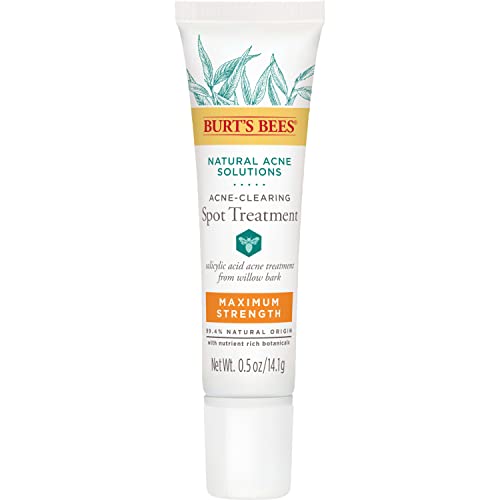 Burt's Bees Natural Acne Solutions Maximum Strength Spot Treatment Cream for Oily Skin, 0.5 Oz (Package May Vary)