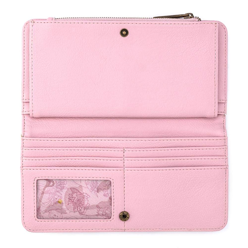 Loungefly x Disney Princess Sidekicks Rose Checker Allover Print Wallet
