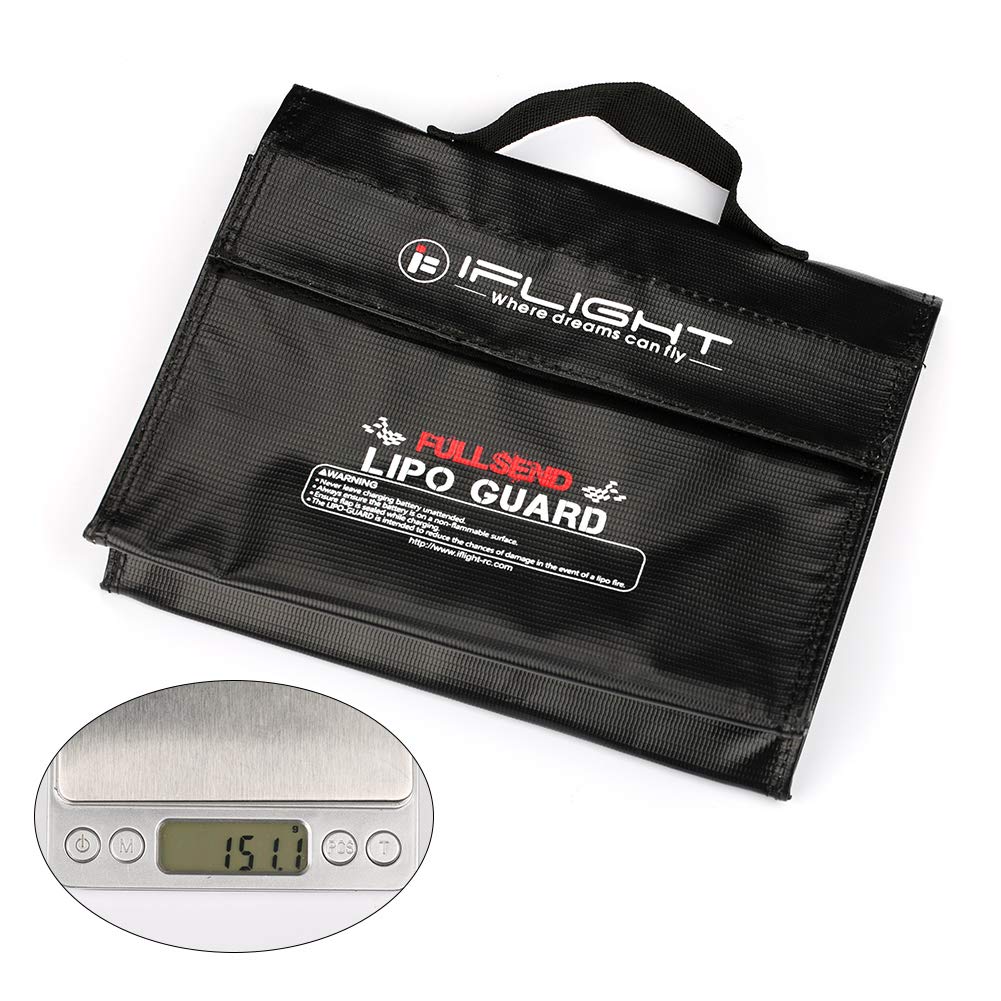 iFlight Lipo Battery Bag Fireproof Explosionproof Lipo Guard Bag Pouch Sack for Safe Charge & Storage 240x190x60mm Size