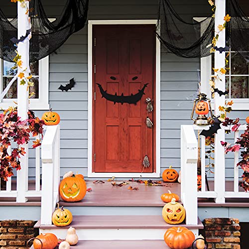 Cyantor Halloween Creepy Cloth Black 80×400inch - Halloween Decorations Clearance - Creepy Spooky Halloween Decorations Outdoor Indoor