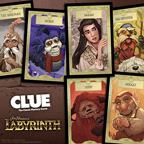 CLUE: Labyrinth | Solve The Mystery - Who Does Jareth Control, Where is Toby, and What Object is Used | Collectible Clue Game Based on Jim Henson’s Labyrinth | Officially-Licensed Game
