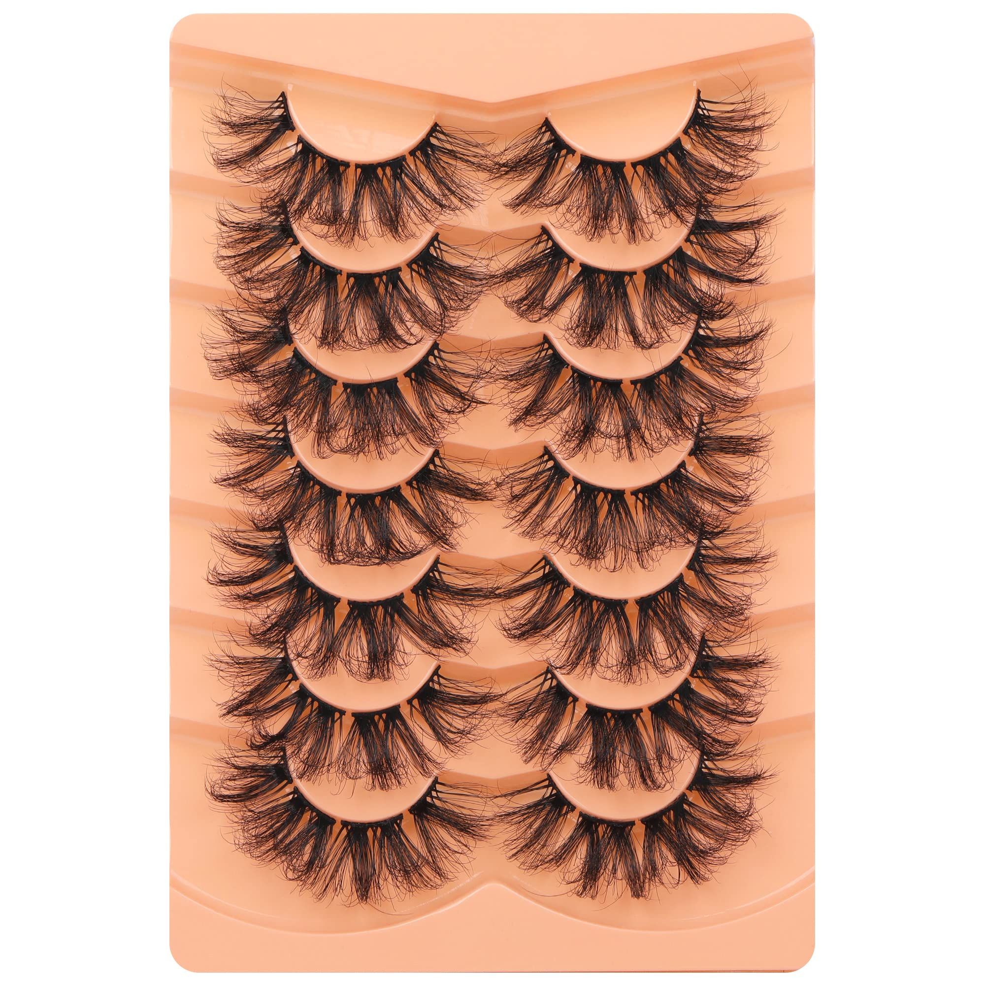 Cluster Lashes False Eyelashes Natural Look Fluffy Wispy Faux Mink Lashes Pack 16-20MM DIY Individual Lashes Cat Eye False Lashes 7 Pairs by Ruairie
