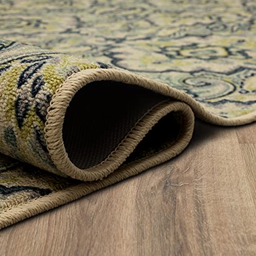 Mohawk Home Woodbridge Santa Ana Floral Printed Area Rug, 5'x8', Tan