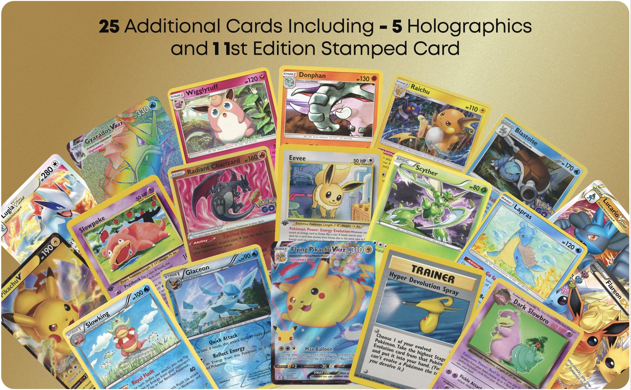 Pokemon TCG: Graded Mystery Collection Box - Contains 1 Graded Card, 20 Cards Including 1 First Edition, and 1 Factory Sealed Booster Pack