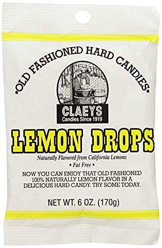 Claey's Old Fashioned Hard Candy Lemon, 6 Ounce - 5 Pack
