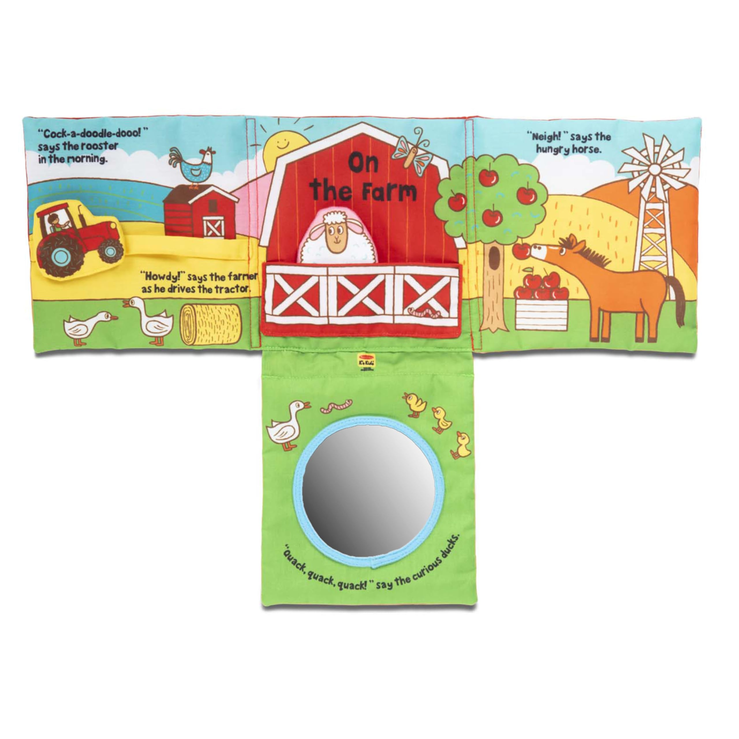 Melissa & Doug K’s Kids On The Farm 8-Page Soft Activity Book for Babies and Toddlers