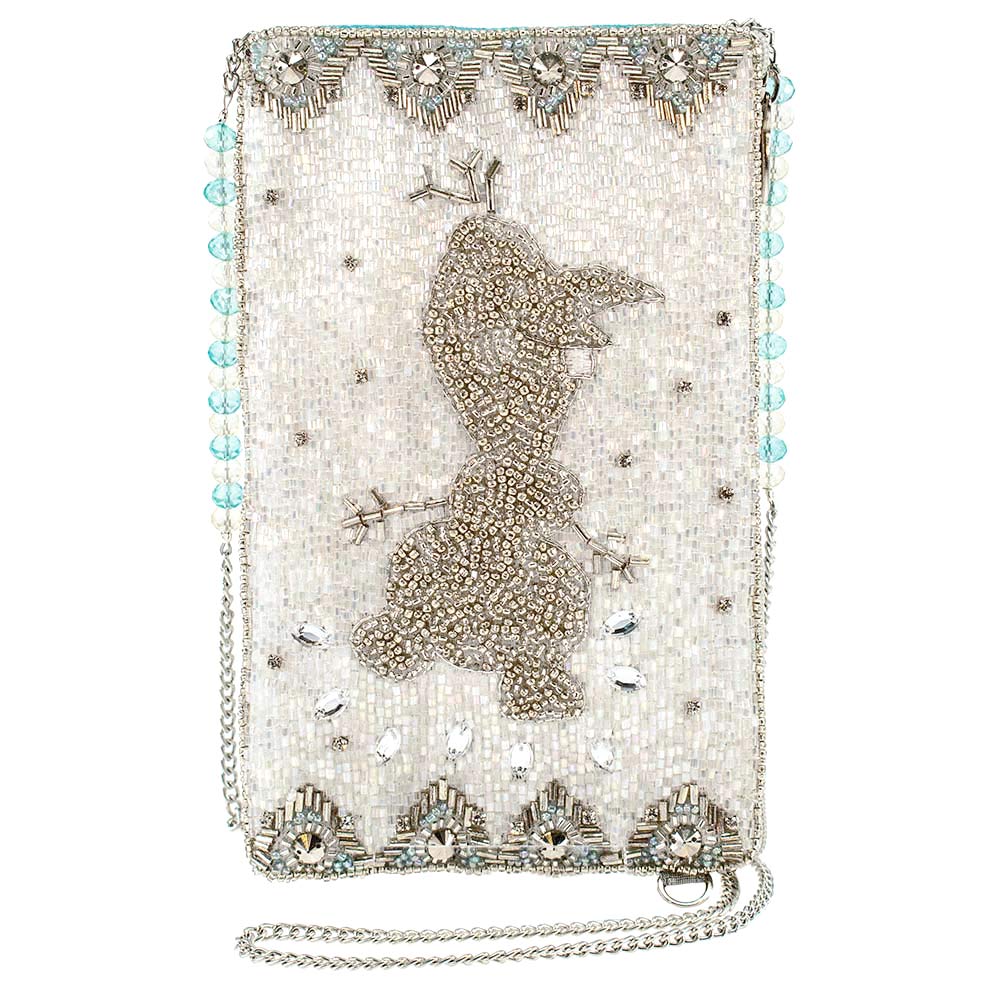 Mary Frances Ice Breaker Disney Frozen 2 Beaded Olaf Crossbody Phone Bag