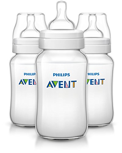 Philips Avent Anti-colic Baby Bottles Clear, 11oz, 3 Piece