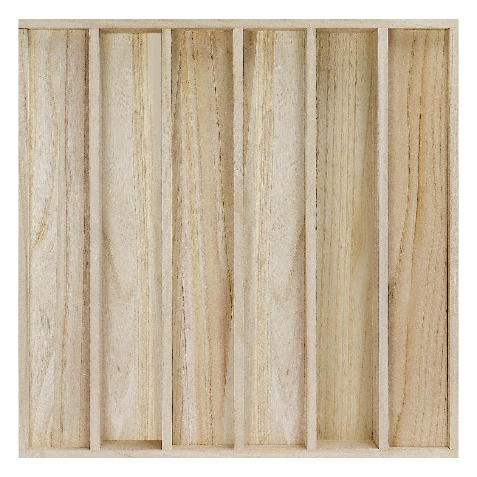 BXI Wood Sound Diffuser - 24 X 24 X 2.8 Inches Thick Acoustic Diffusion Panels Add Listening Room Musical Liveliness, Quadratic Residue Diffusor for Wall and Ceiling Acoustical Treatment (1D)