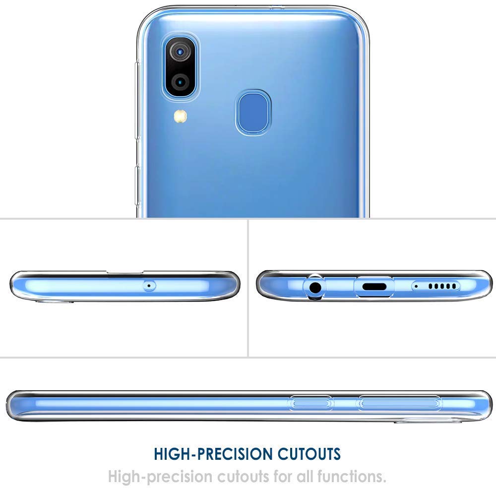 Transparent Case Compatible for Samsung Galaxy A10E, Soft Silicone TPU Gel Animal Drawings Ultra Thin Anti-Shock and Anti-Scratch Clear Bumper Case Cover for Samsung Galaxy A10E, A4