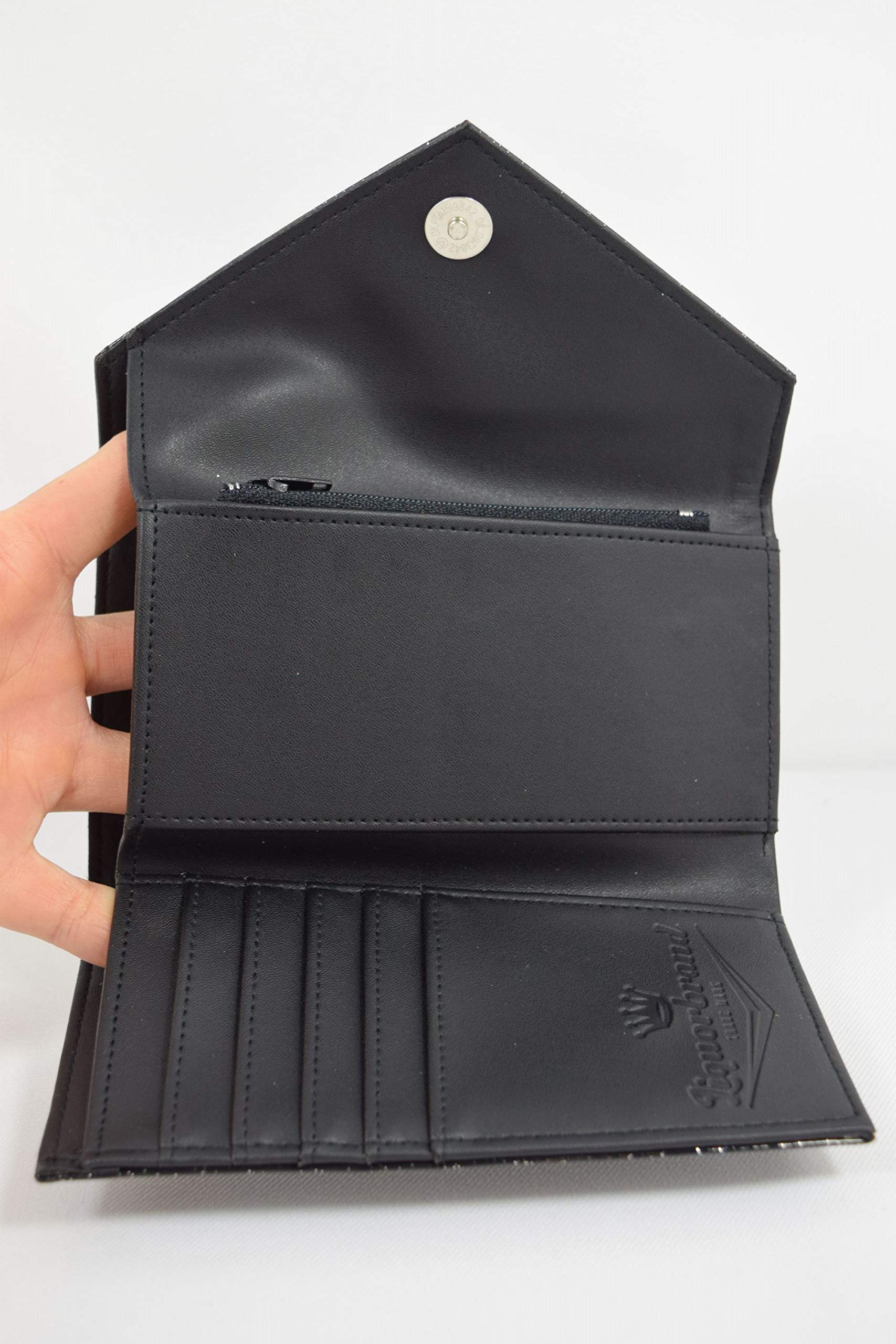 Liquorbrand Bonneville Glitter PVC with metal chevron logo Wallet