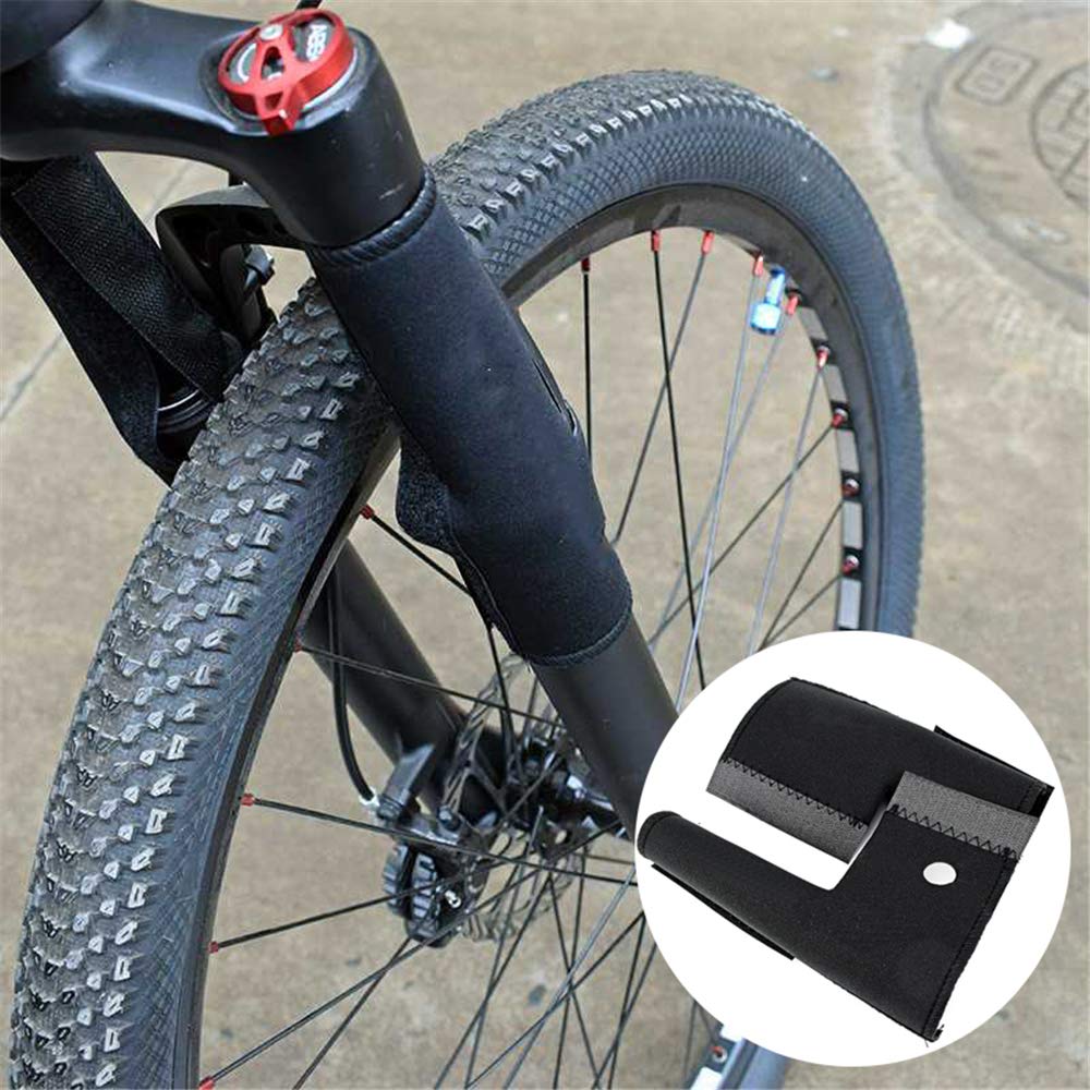 BYBYCD 1 Pair Mountain Bike Front Fork Protective Pad Road bike Fork Frame Wrap Cover Guard Protector Cycling Bicycle Accessories