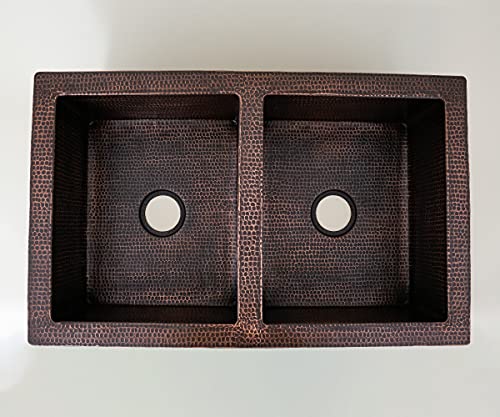Copper Farmhouse Kitchen Sink 50/50