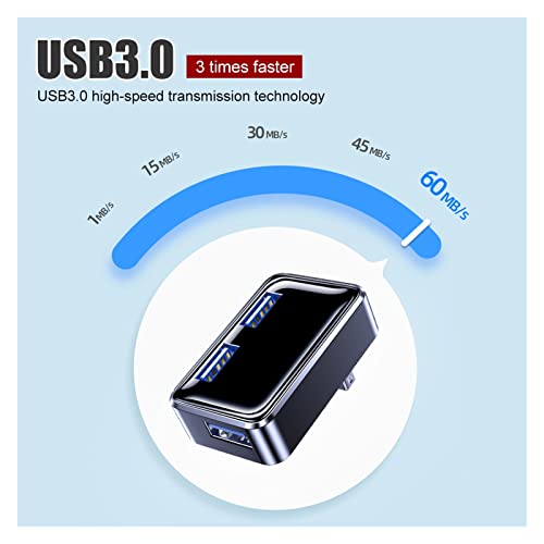 CXSDCQQ Car USB Hub 3.0 High Speed 3-Port Mini Cube USB Dock for Glove Box USB Adapter Compatible with Tesla Model 3 Y Accessories 2022