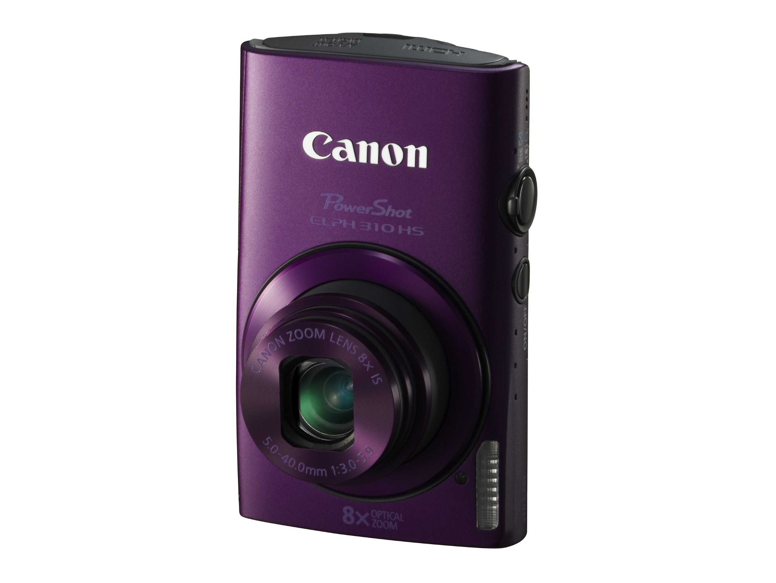 Canon PowerShot ELPH 310 HS 12.1 MP CMOS Digital Camera with 8x Wide-Angle Optical Zoom Lens and Full 1080p HD Video (Purple)