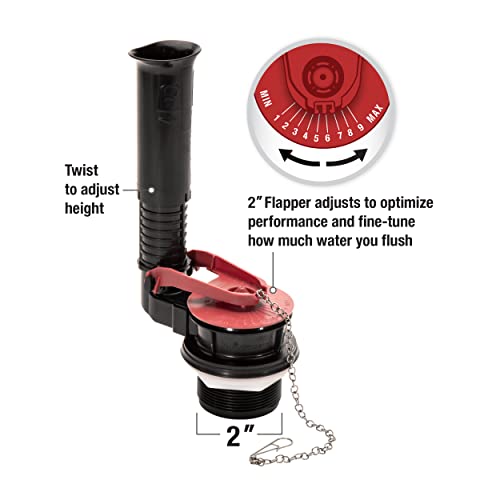 Fluidmaster K-400H-021-P8 PerforMAX 2-Inch Everything Toilet Repair Kit, No Size, Multicolor