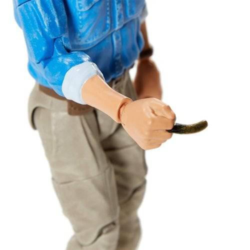 Mattel Jurassic World Toys Amber Collection Ray Arnold 6-in Action Figure with Movie-Inspired Removable Arm, Headset, & Computer Piece Accessory, Collectible Gift for 8 Years Old & Up
