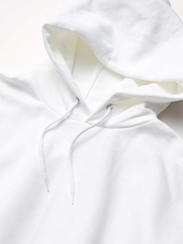 Hanes Men's Ultimate Cotton Heavyweight Pullover Hoodie Sweatshirt, White, Large