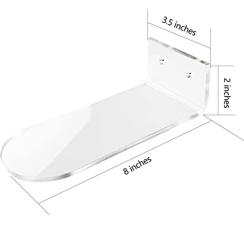 Floating Shoe Display Shelves β 4-Pcs Clear Acrylic Wall Mounted Shoe Rack β Levitating Shoe Display Shelves for Wall Storage β Sturdy Sneaker Storage Clear Shelves for Shoe Collection